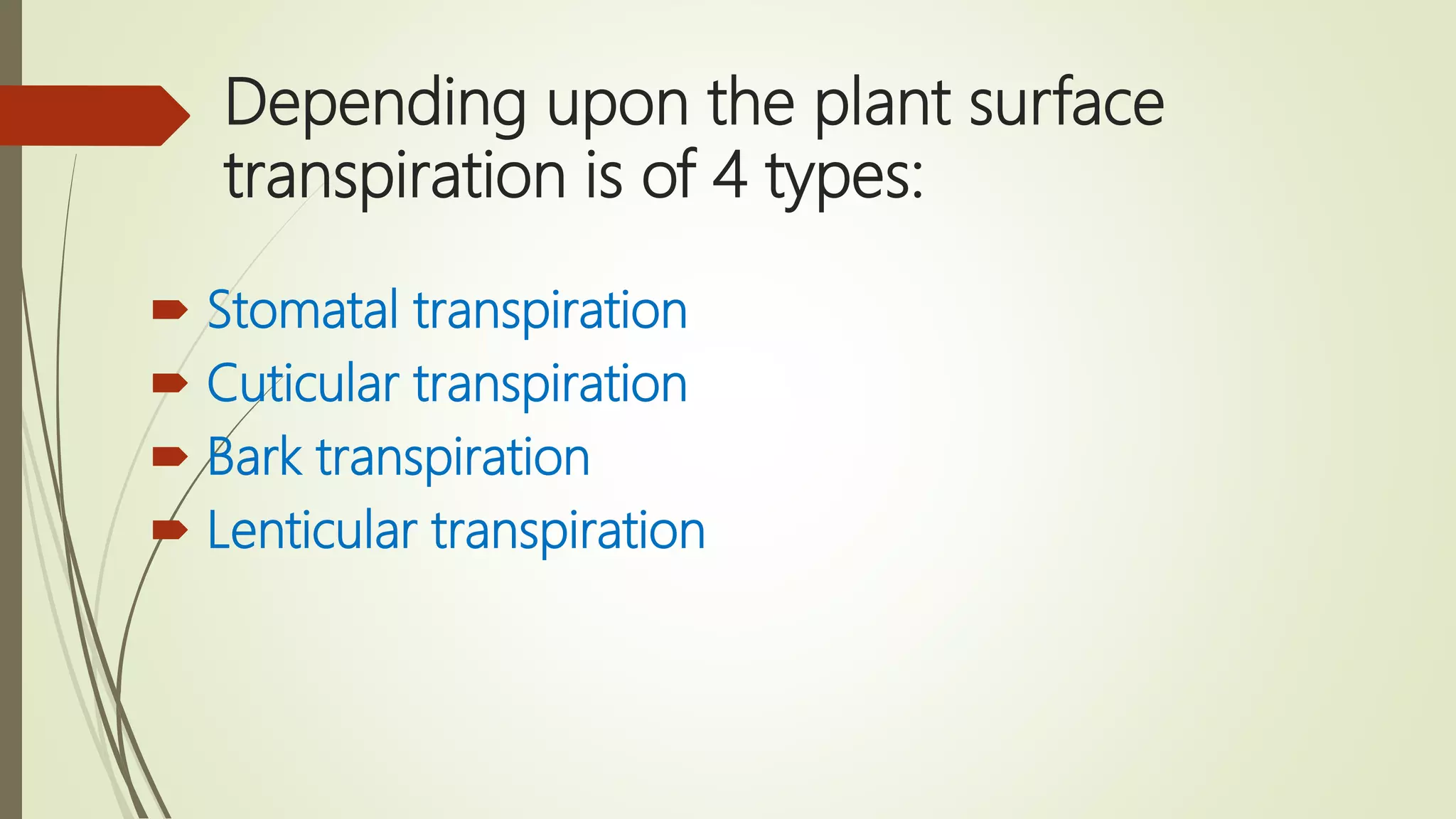 MECHANISM OF TRANSPIRATION IN PLANTS [THEORIES] | PPTX