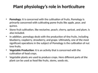 Plant Physiology.of behaviour of plants. | PPT