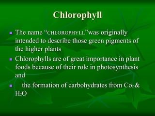 Plant pigments | PPTX