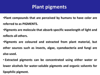 Plant Pigments | PPT