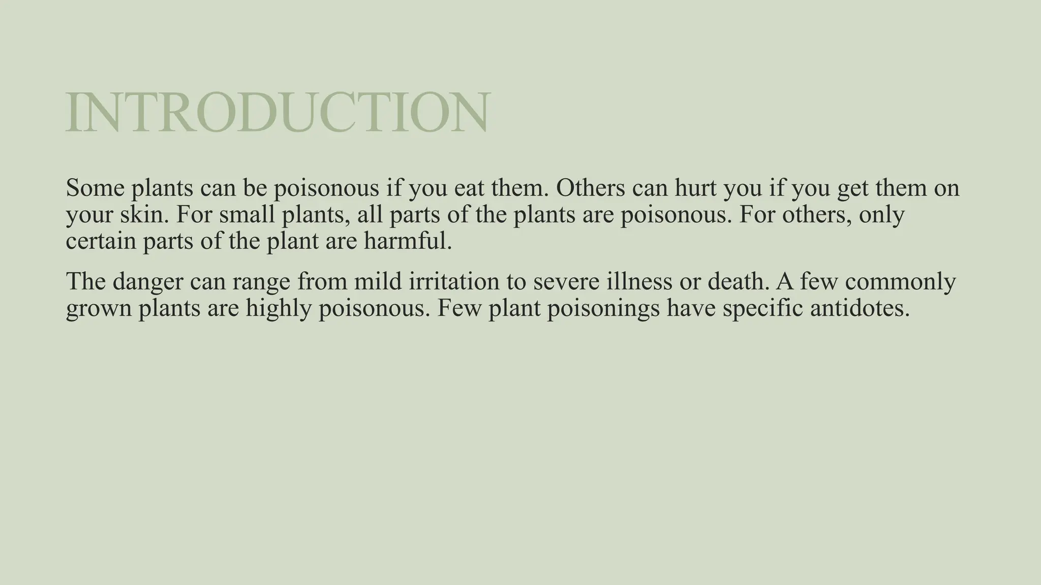 Plant poisoning clinical toxicology pharm | PPTX