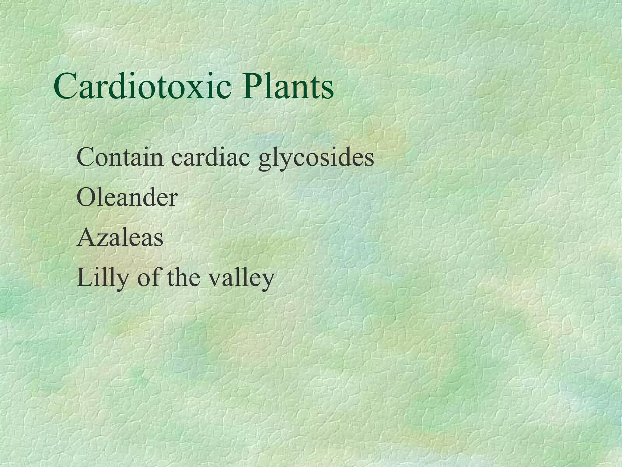 Plant poisoning | PPT