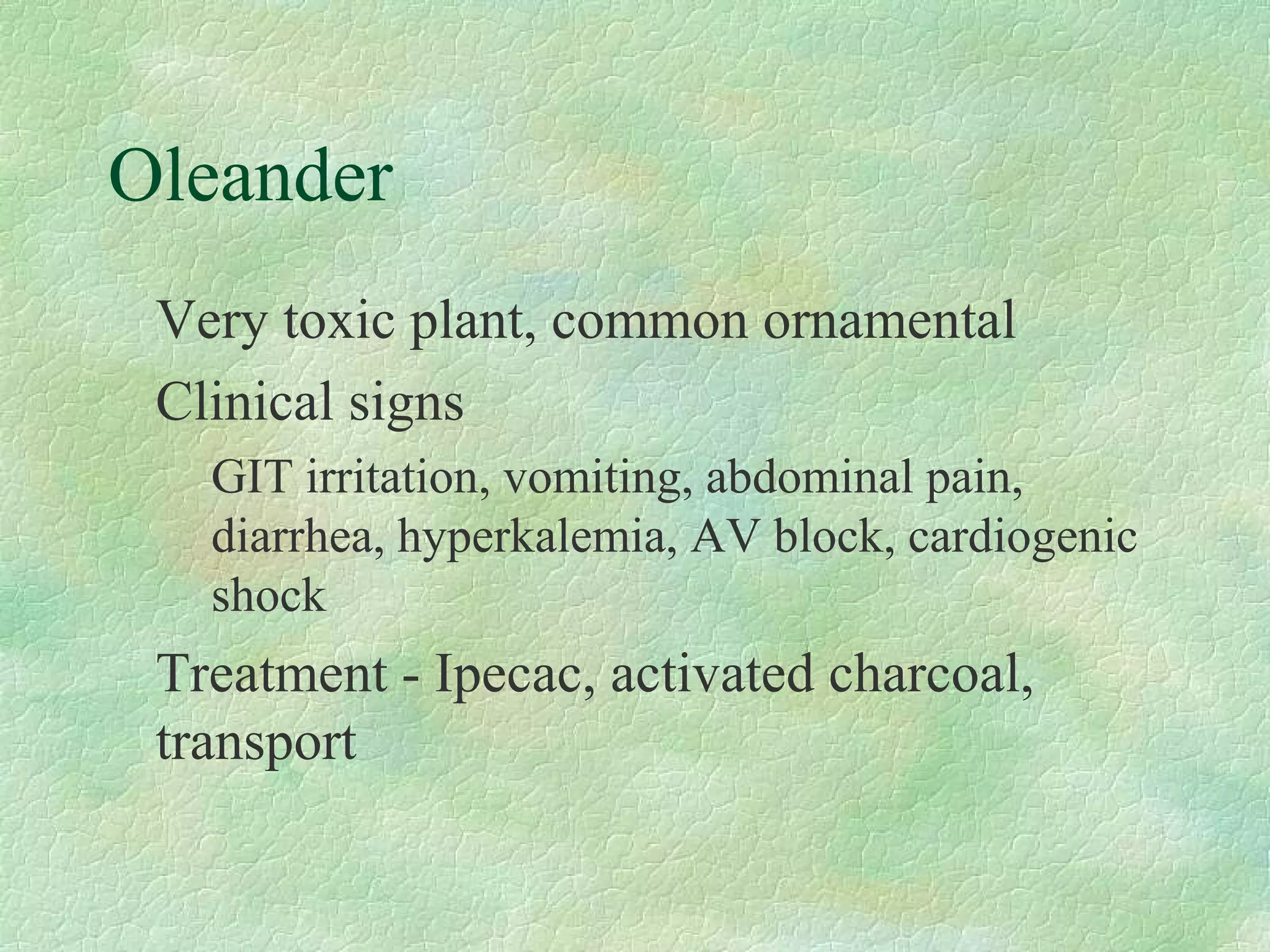 Plant poisoning | PPT