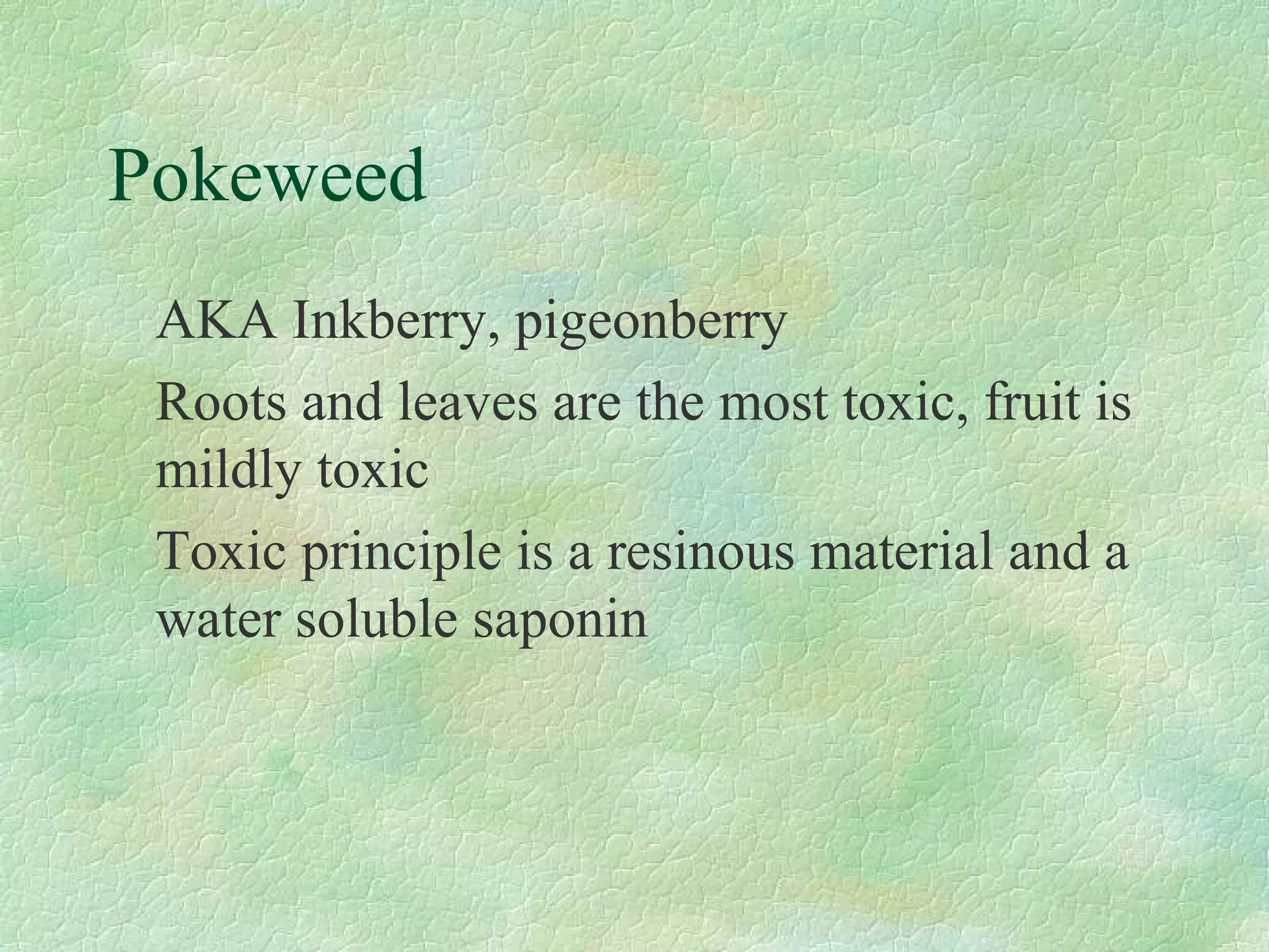 Plant poisoning | PPT