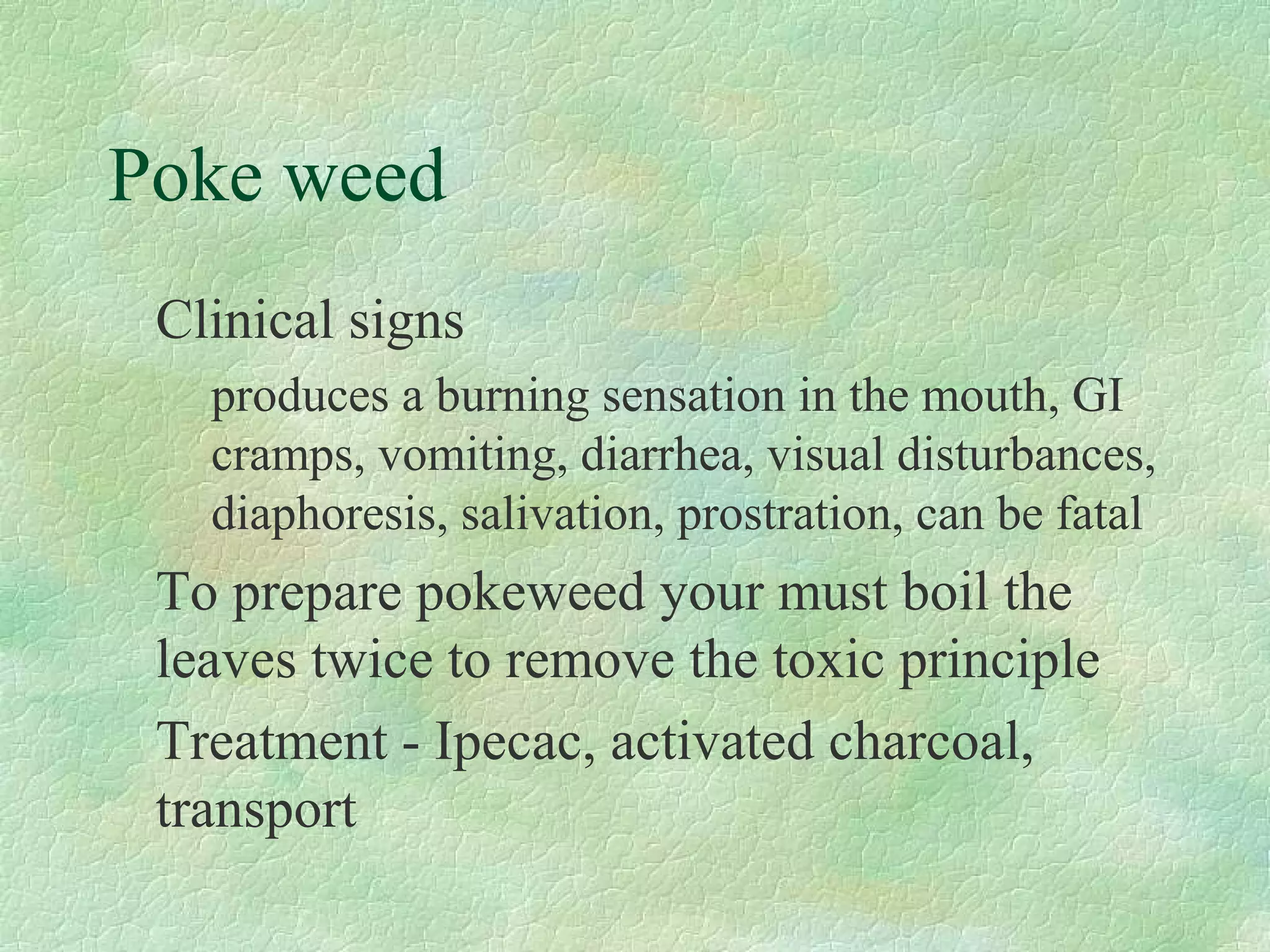 Plant poisoning | PPT