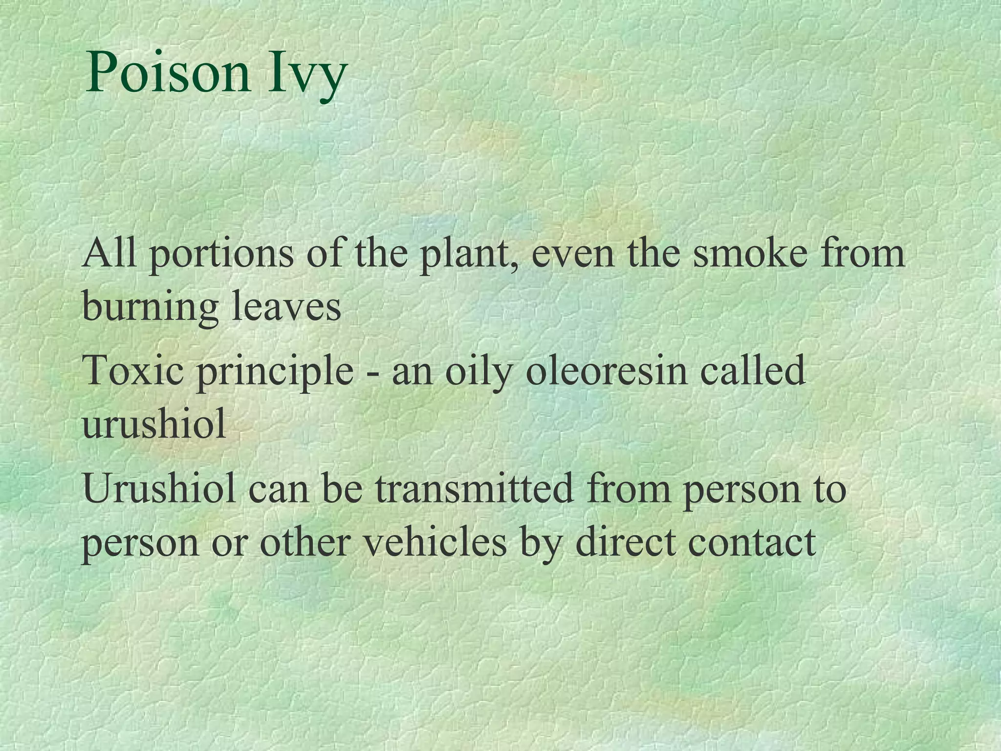 Plant poisoning | PPT