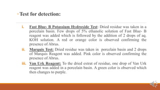 Plant Poisons 2 | PPT