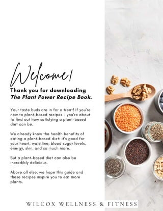 Plant Power Recipe Book | PDF