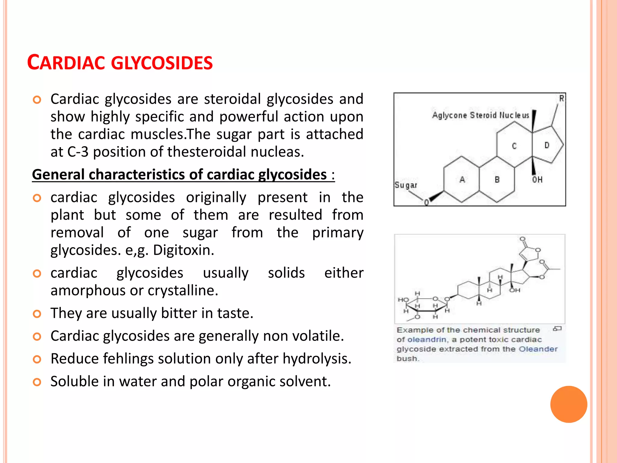 Cardiac Glycosides and plants | PPTX