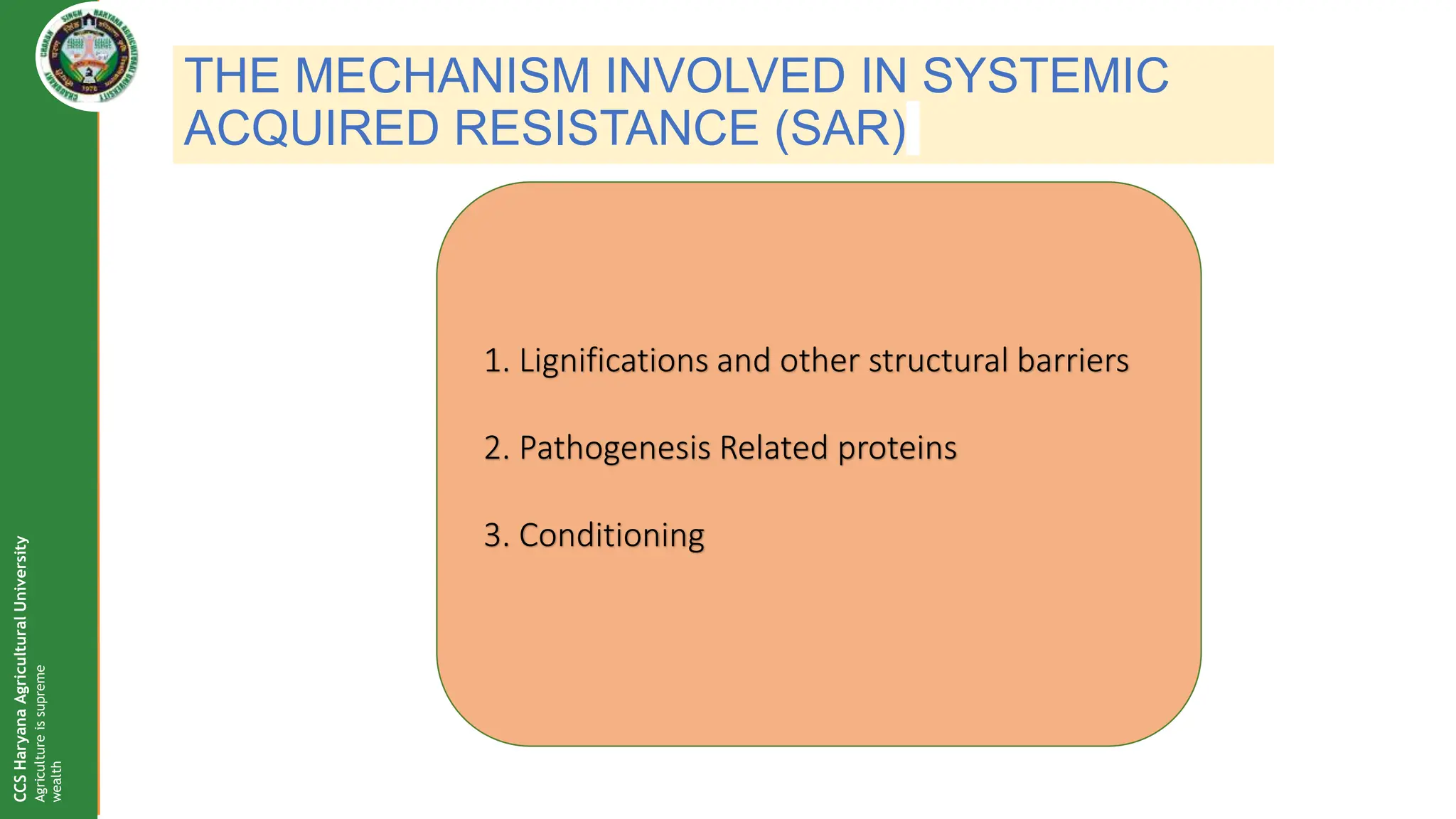 plant protection using isr and sar non credit seminar | PPTX