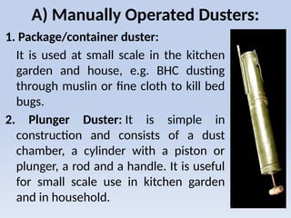 PLANT PROTECTION APPLIANCES by manish jindal, pantnagar | PPTX