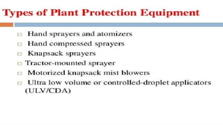 Power point Plantation of plant protection equipment and its ...