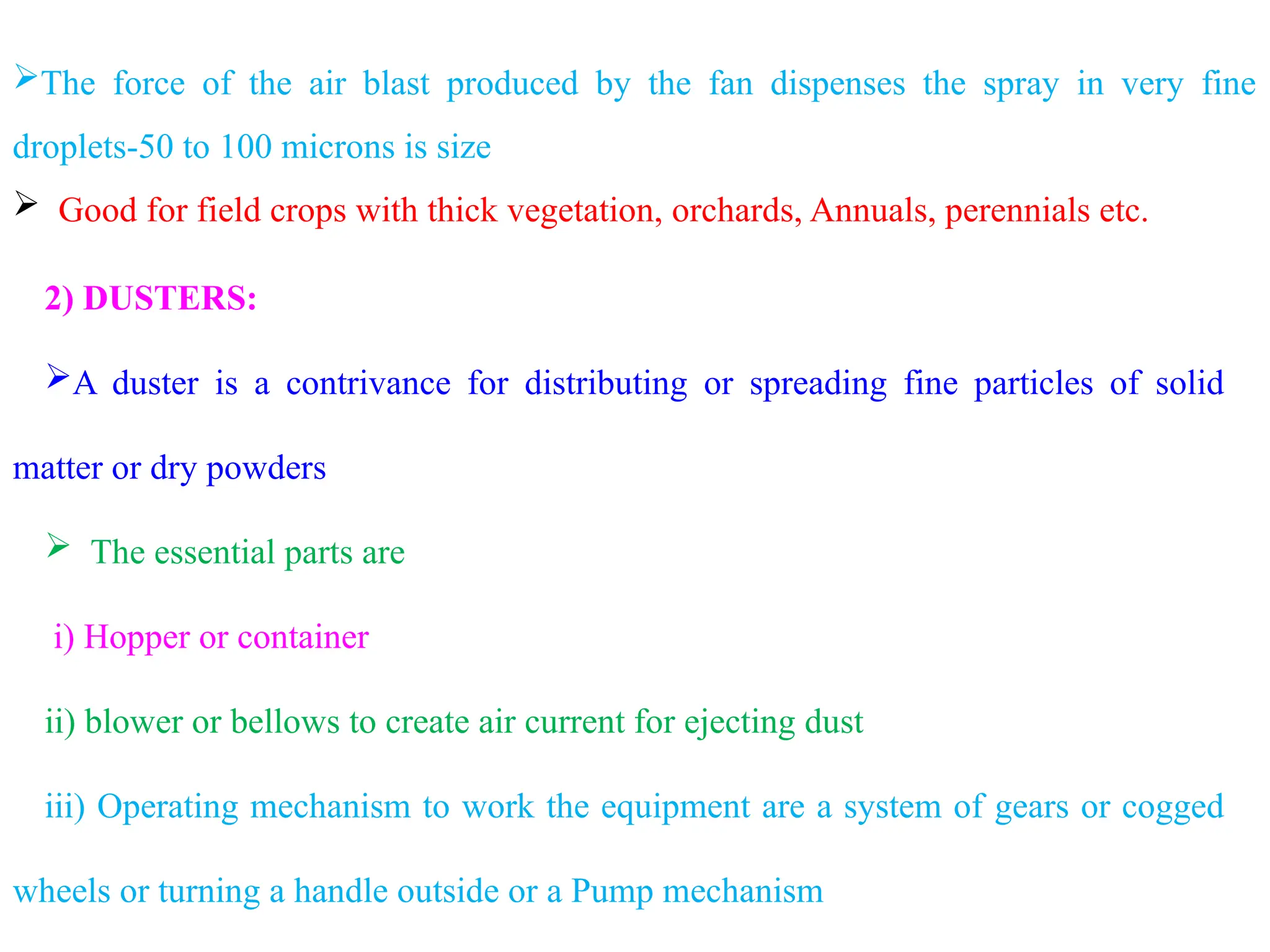 Plant protection Equipment's used for the management of insect pests | PPTX