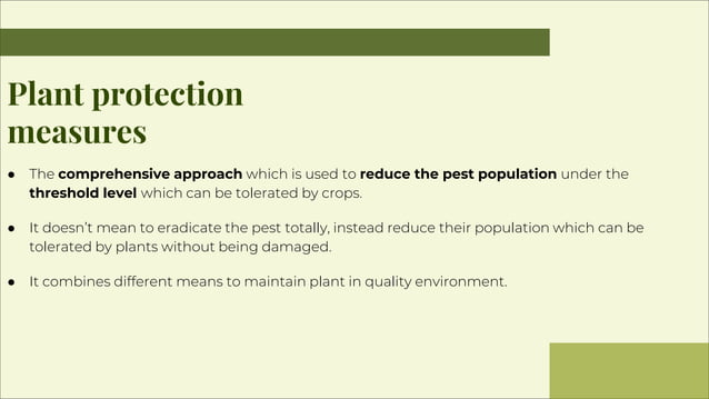 Plant Protection Measures against insect pest and diseases | PPTX