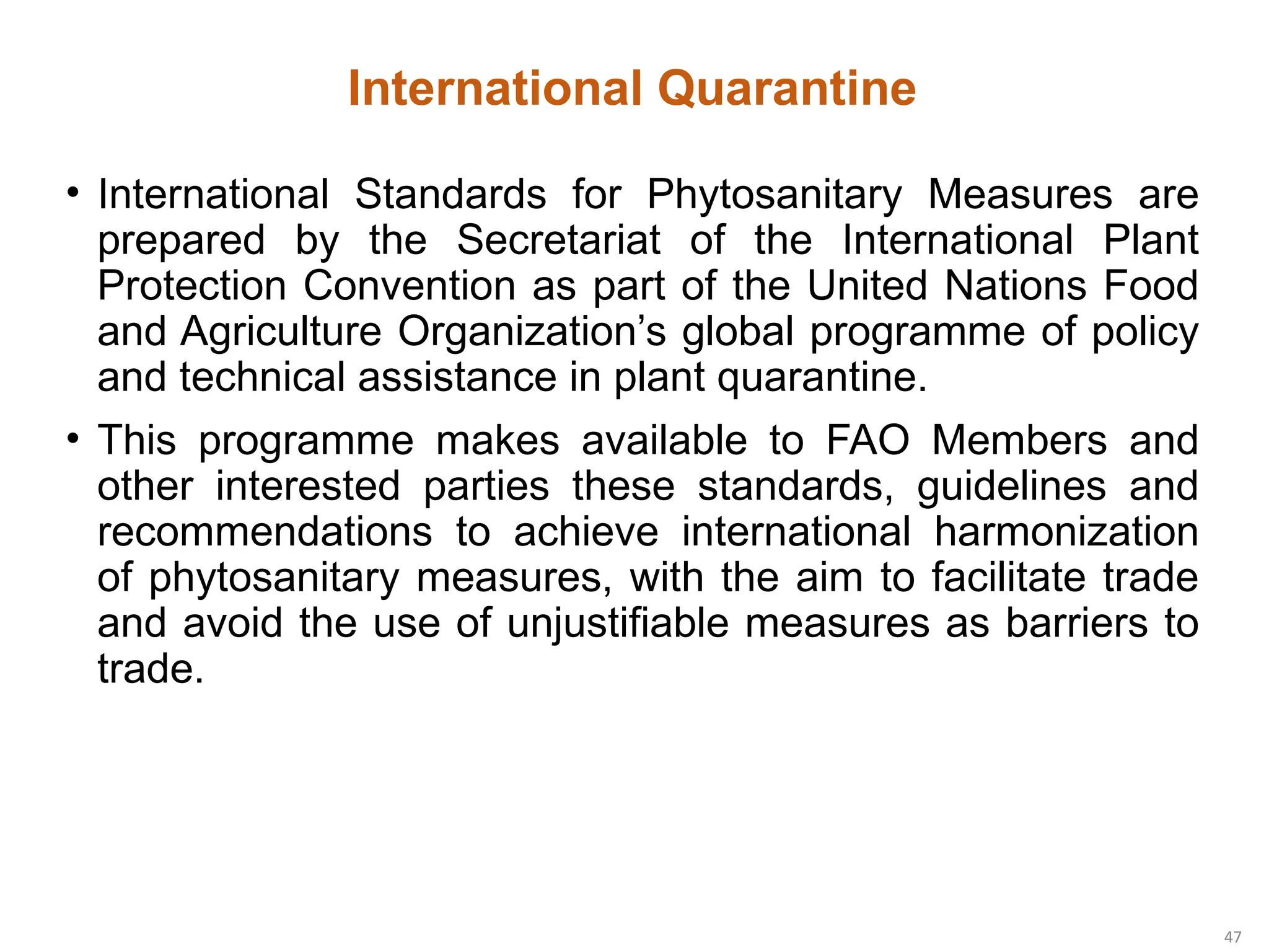 plant quarantine : there structure and function | PPSX