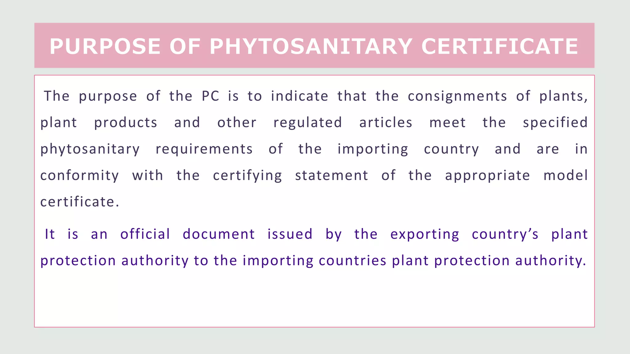 Plant quarantine and phytosanitary certification | PPTX