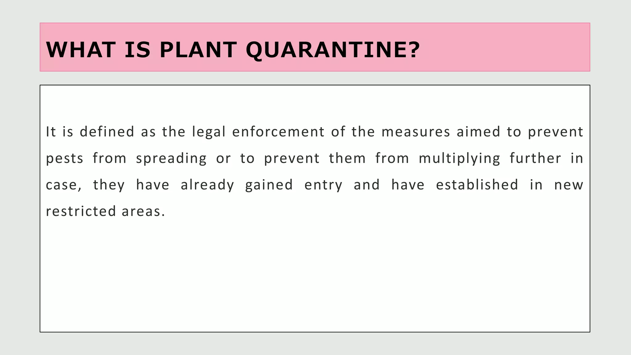Plant quarantine and phytosanitary certification | PPTX