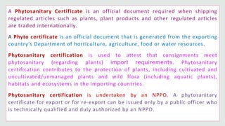 Plant quarantine and phytosanitary certification | PPTX