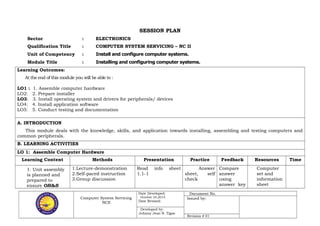 Plan training session | PDF