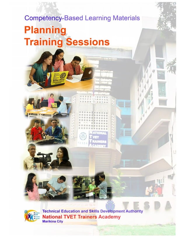 Plan training sessions | PDF