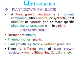 Plant regulator | PPT