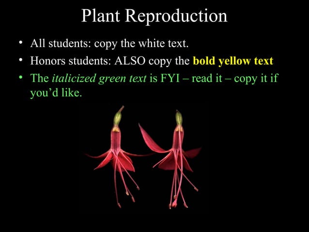 Plant Reproduction Notes | PPT