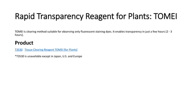 Plant Research Reagents | PPTX