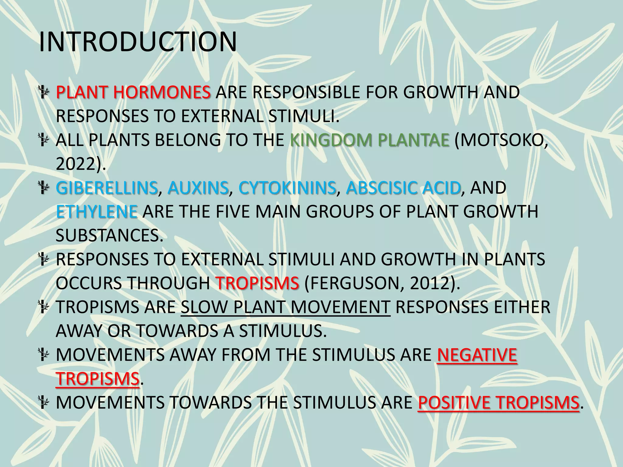 PLANT RESPONSES TO THE ENVIRONMENT.pptx