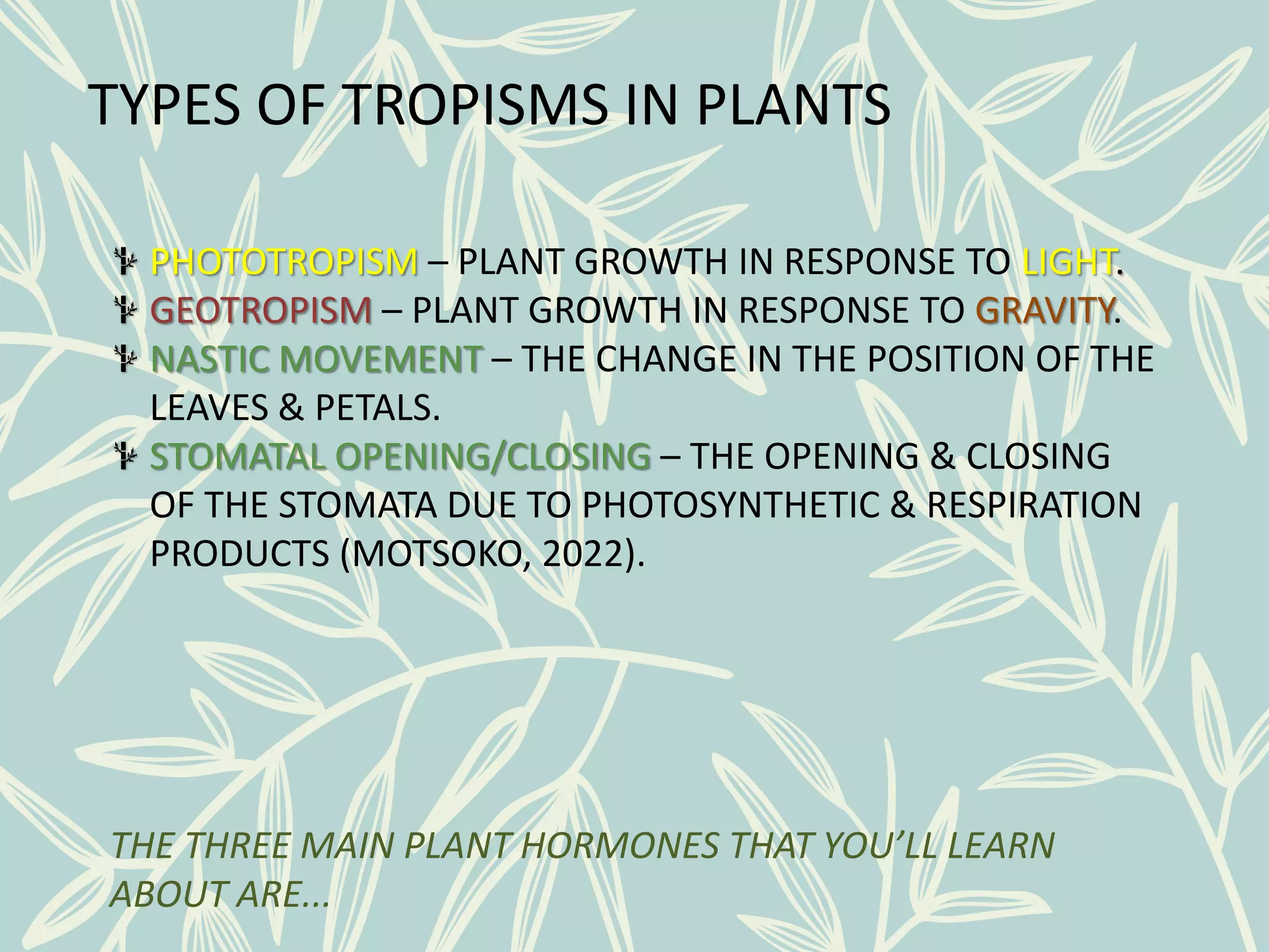 PLANT RESPONSES TO THE ENVIRONMENT.pptx
