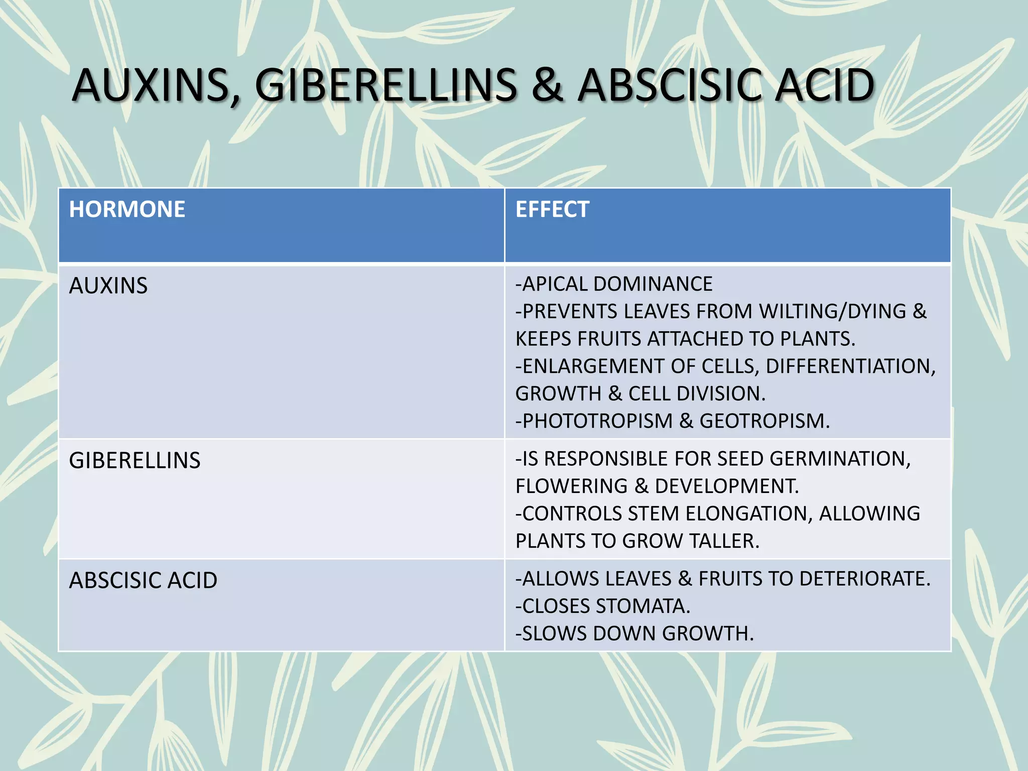 PLANT RESPONSES TO THE ENVIRONMENT.pptx