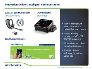 Plantronics corporate overview 2011 | PPT