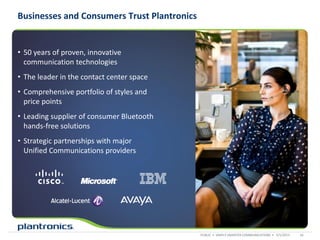 Plantronics corporate overview 2011 | PPT
