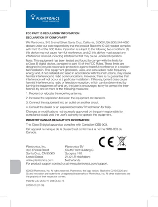 Plantronics blackwire c420 user guide | PDF | Free Download