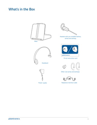 Plantronics cs540 user guide | PDF