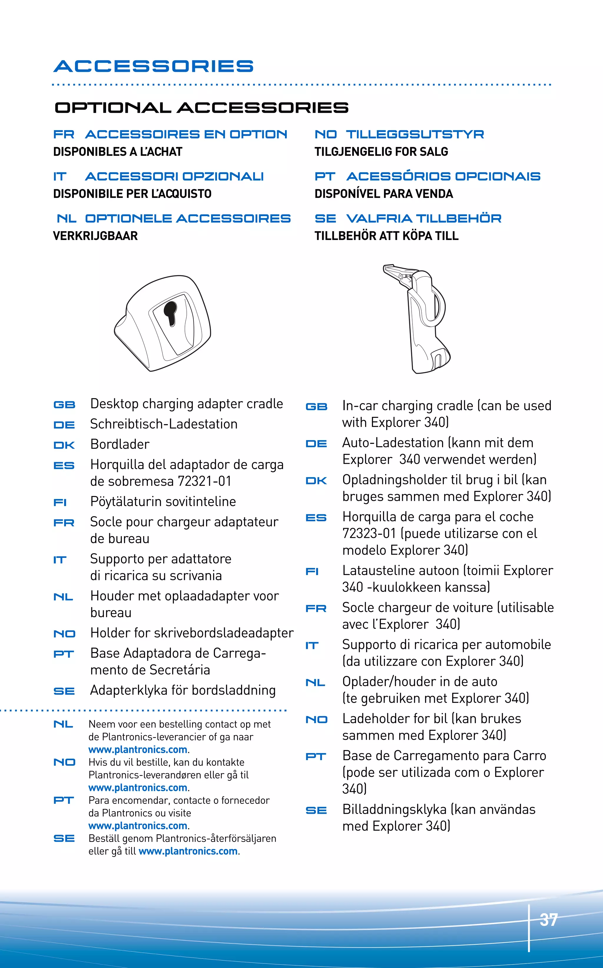 Plantronics explorer 330 340 350 user guide | PDF