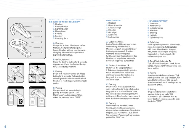 Plantronics explorer 340 user guide | PDF