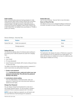 Plantronics savi w440 m user guide | PDF