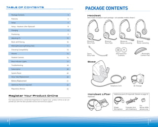 Plantronics supraplus wireless user guide | PPT