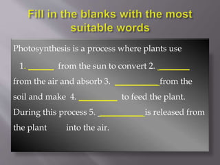 Plants-and-photosynthesis World's largest lesson | PPTX