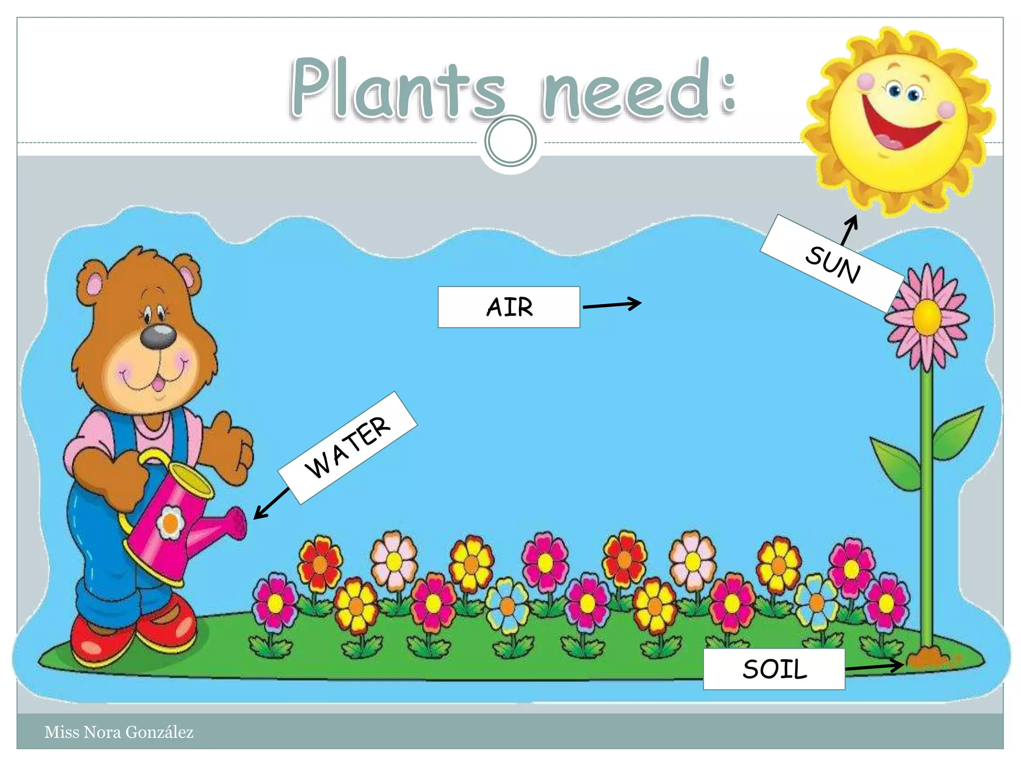 Parts of the plants and needs for kids | PPSX