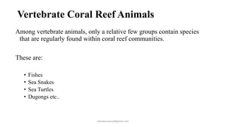 Plants and animals associates of living reef corals | PPTX