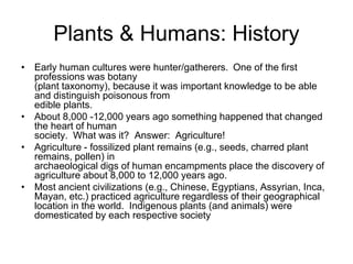 About Plants and Humans (1) - Biology Major | PPTX