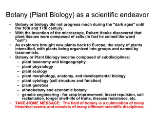 About Plants and Humans (1) - Biology Major | PPTX