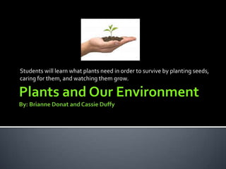 Plants and our environment | PPTX