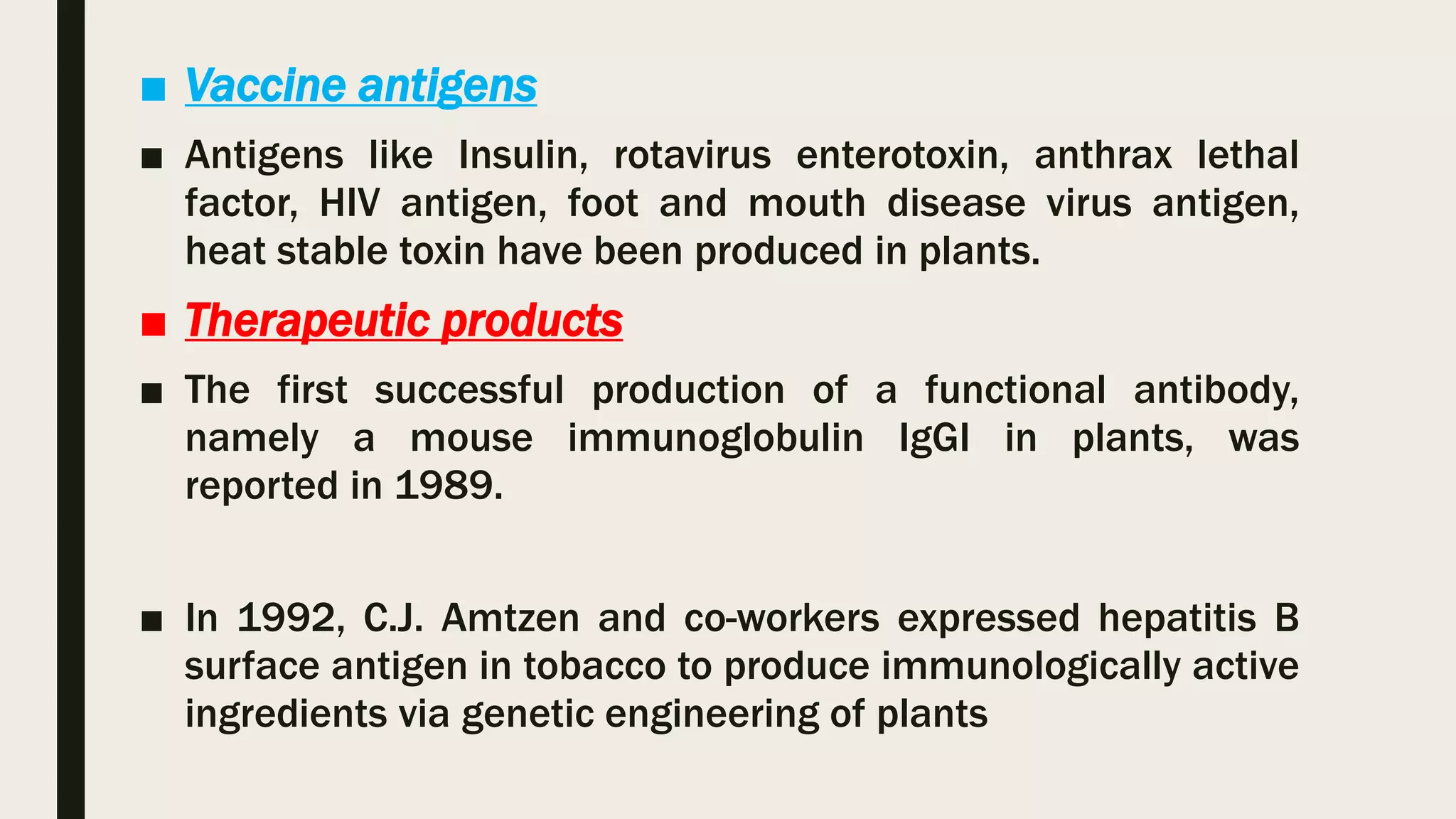 Plants as bioreactors | PPTX