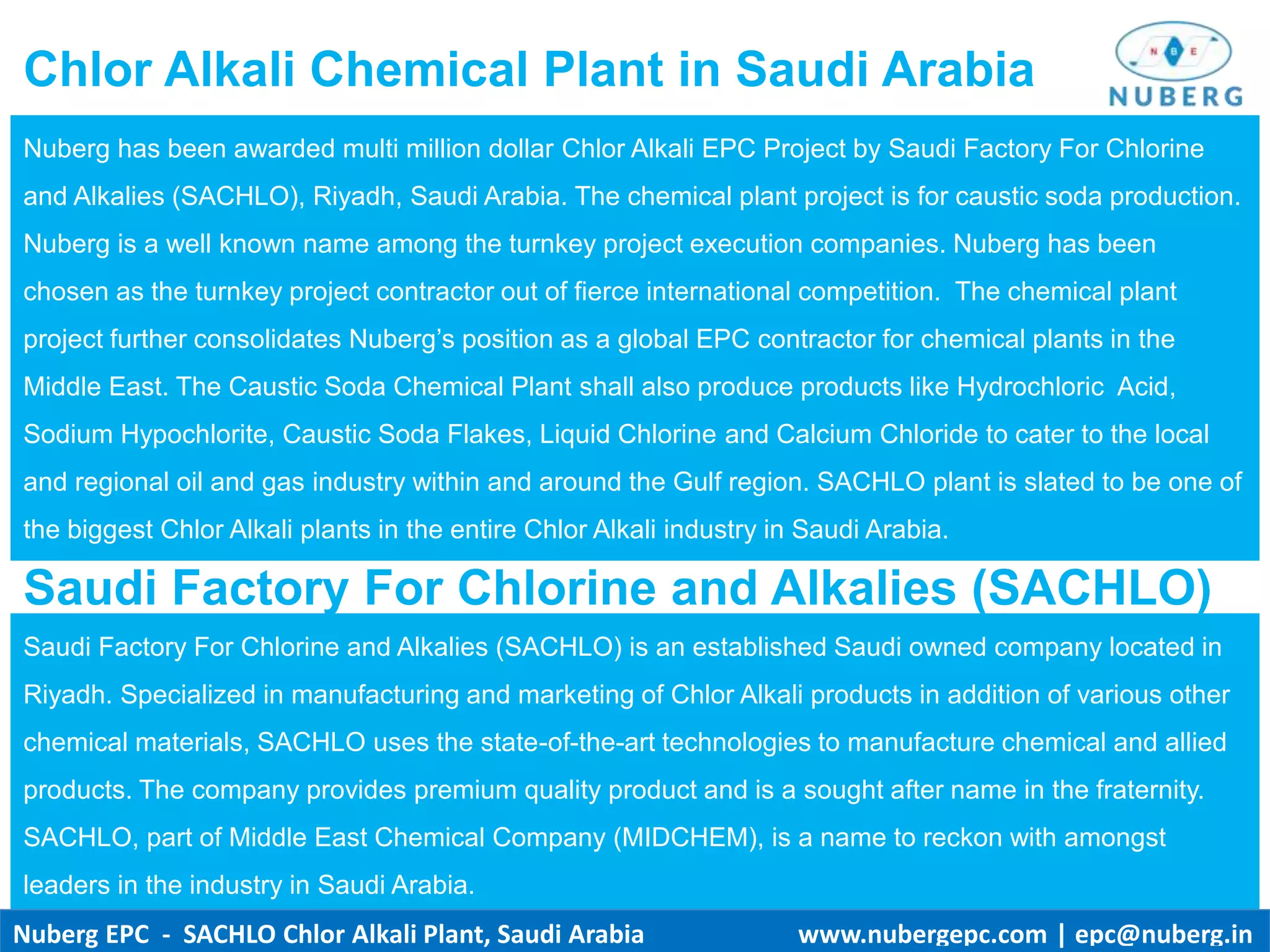 Plant saudi arabia chlor alkali chemical plant | PPTX