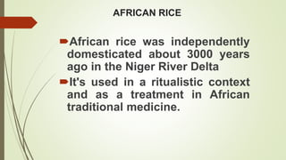 Plants domestication | PPTX