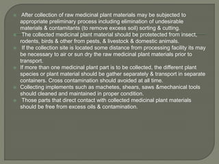 Plants drug cultivation(Pharmacognosy) | PPTX