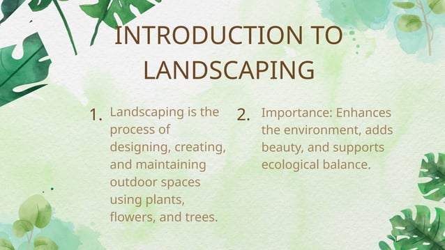 Plants Flowers and Trees Landscaping.pptx