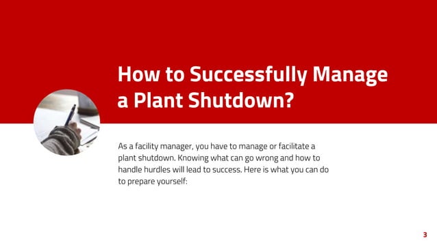 Plant shutdown management | PPTX